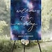 Cosmic Welcome Sign Zodiac Astronomy Sign Galactic Welcome - Etsy