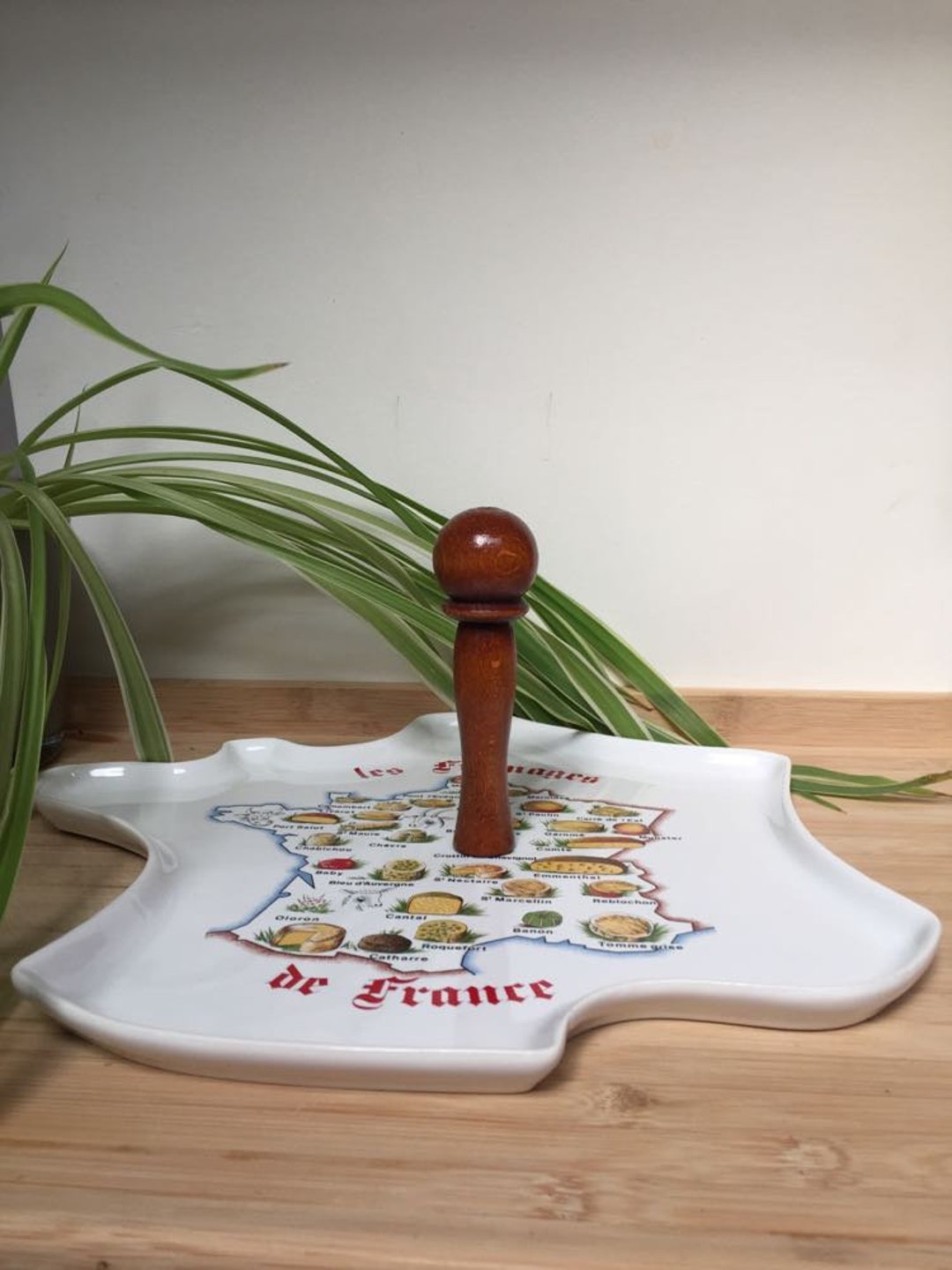 Cheese Platter/porcelaine Revol/map of France/vintage - Etsy