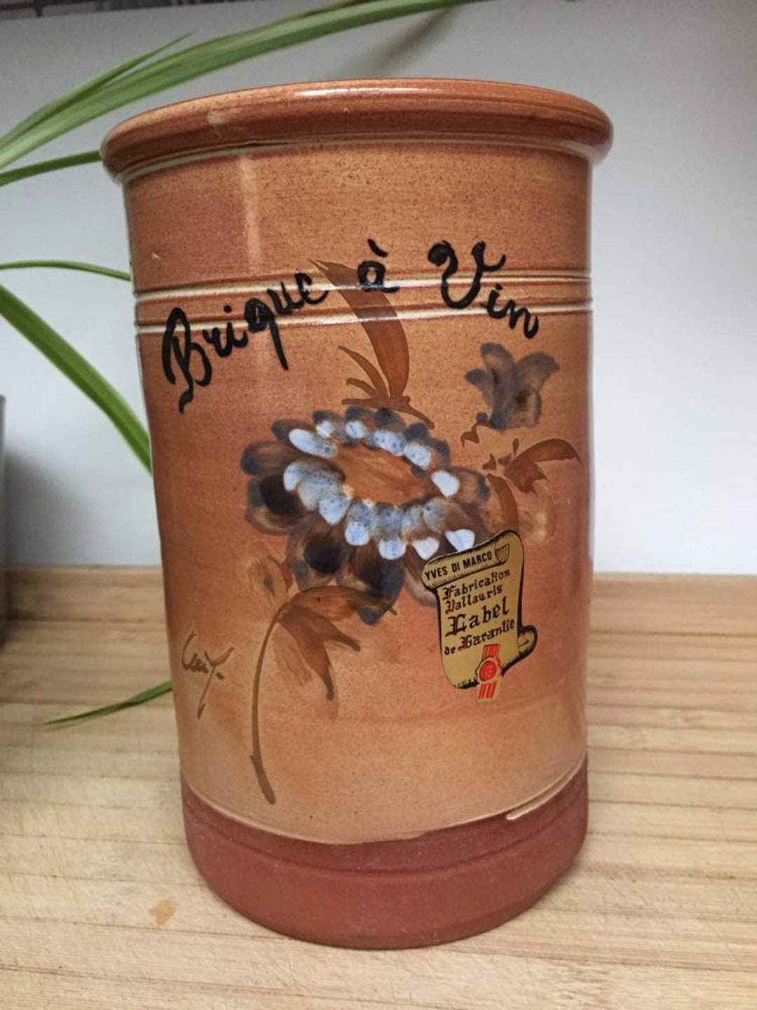 Wine Brick, Glazed Sandstone, Vallauris - Etsy
