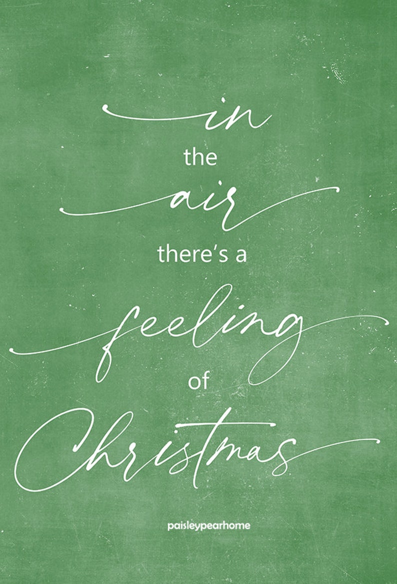 CHRISTMAS SONG Silver Bells Digital Files for Printing Black Chalkboard ...