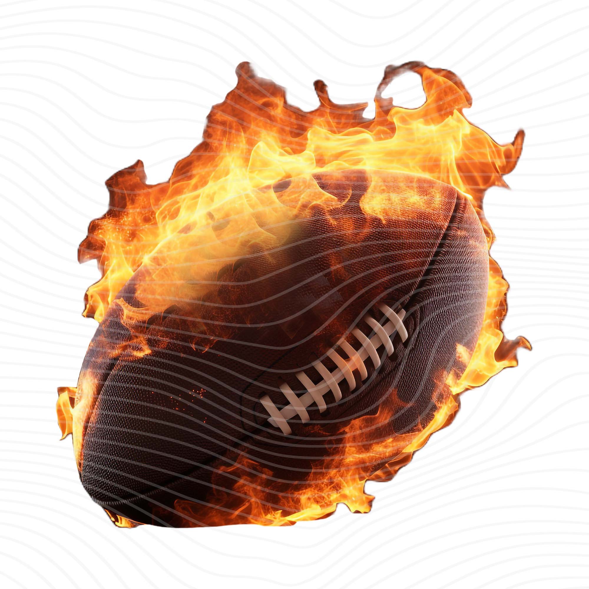 America Football on Fire PNG, Football Clipart, America Football PNG ...