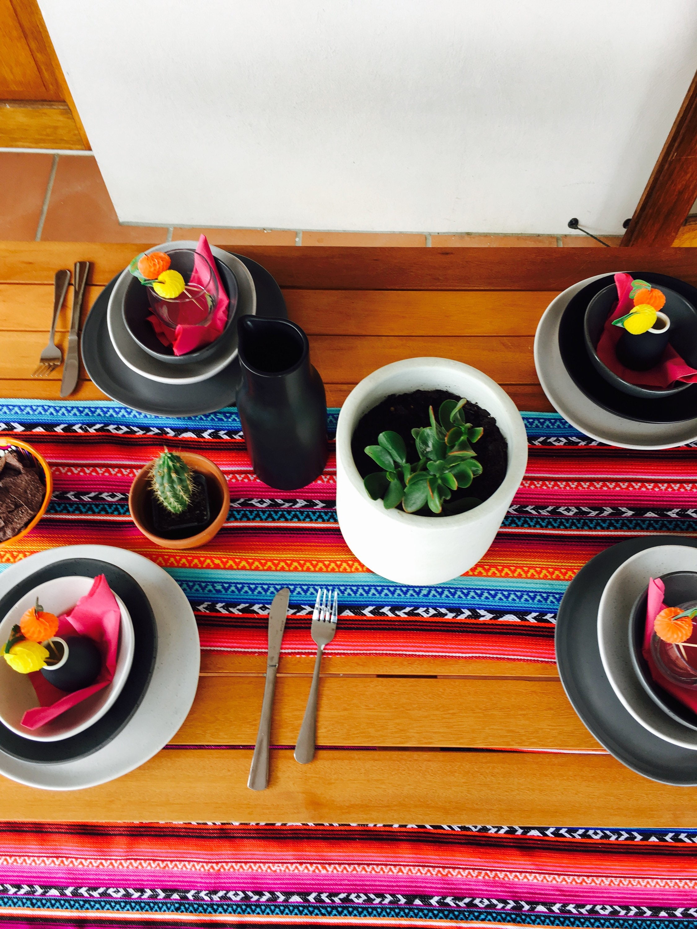 MEXICAN Fiesta Table Runner / Day of the Dead / Mexican Style - Etsy