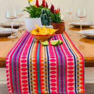 MEXICAN Fiesta Table Runner / Cinco De Mayo / Bohemian Chic Table ...