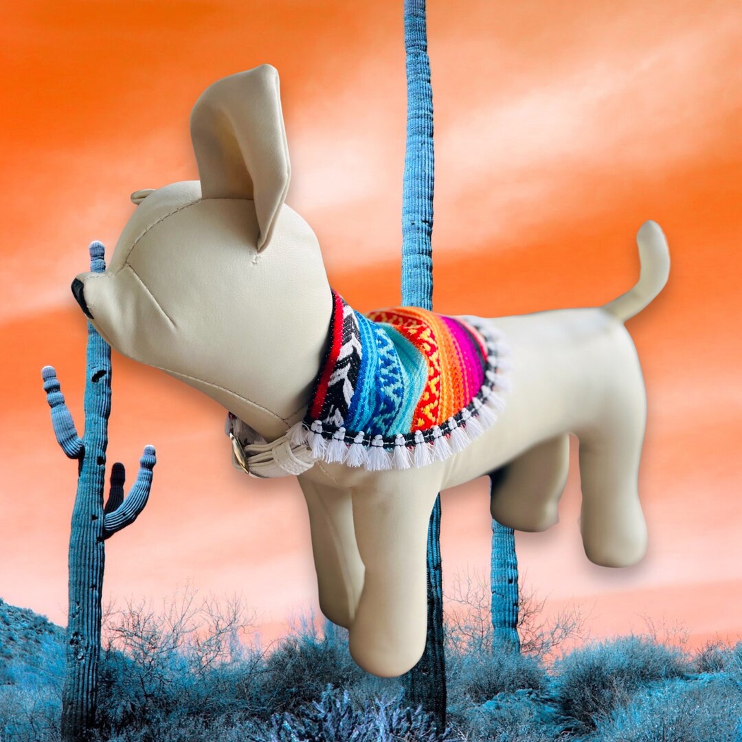 Mexican Fiesta Dog Bandana / Dog Poncho / Serape Pet Accessories ...
