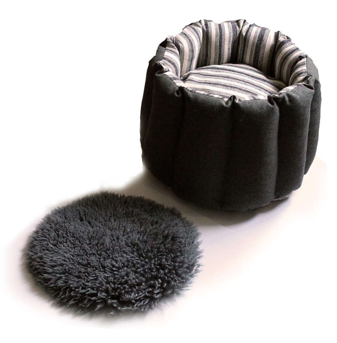 Wool Cat Bed Cat Pouf Modern Cat Furniture Pet Bed Luxury - Etsy