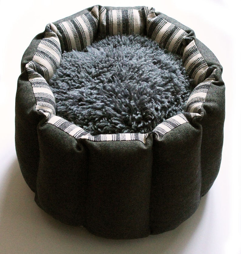 Wool Cat Bed Cat Pouf Modern Cat Furniture Pet Bed Luxury - Etsy