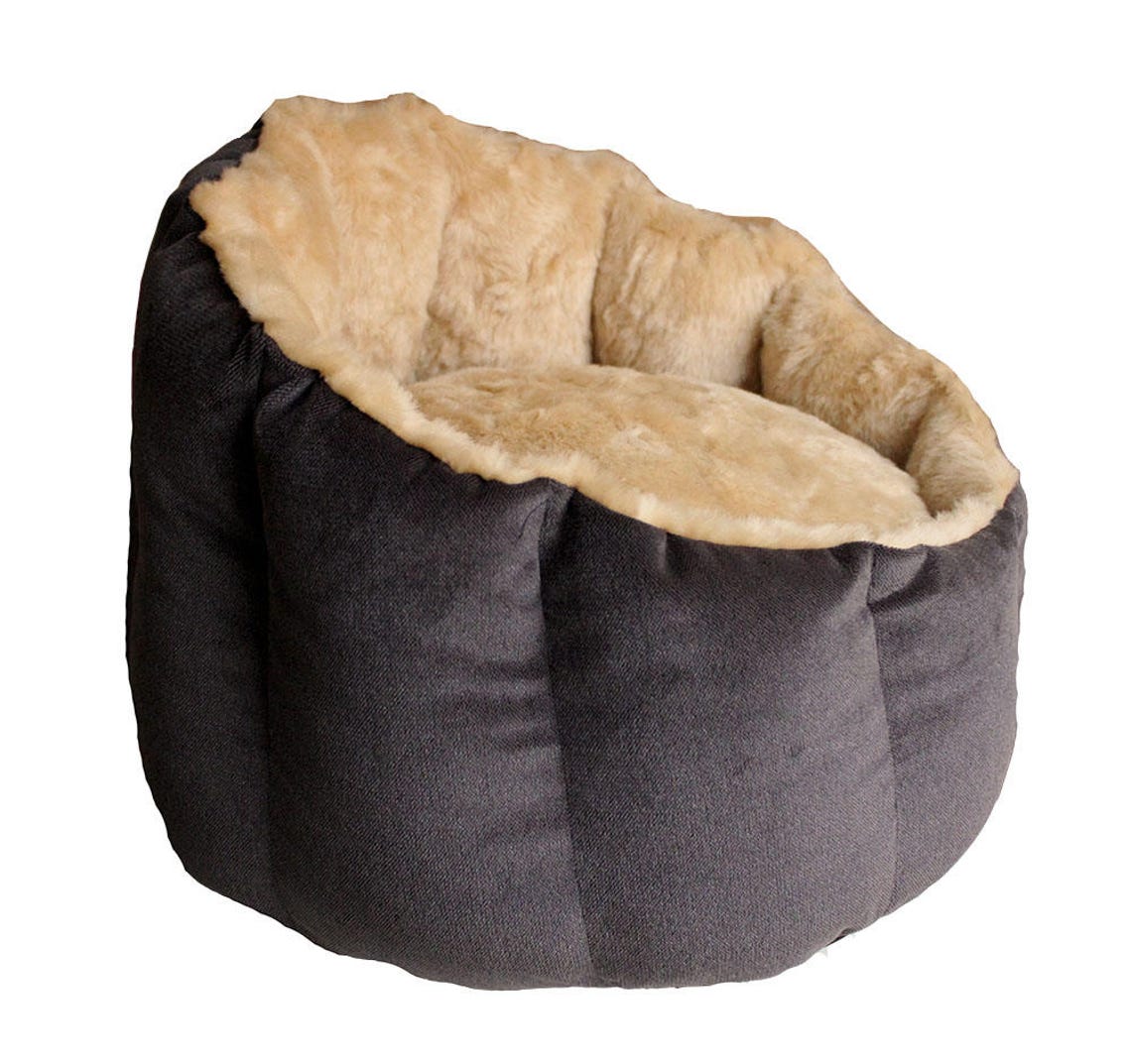 Cat Bed-faux Fur Cat Bed cat Pouf-sofa Honey-small Dog Bed | Etsy