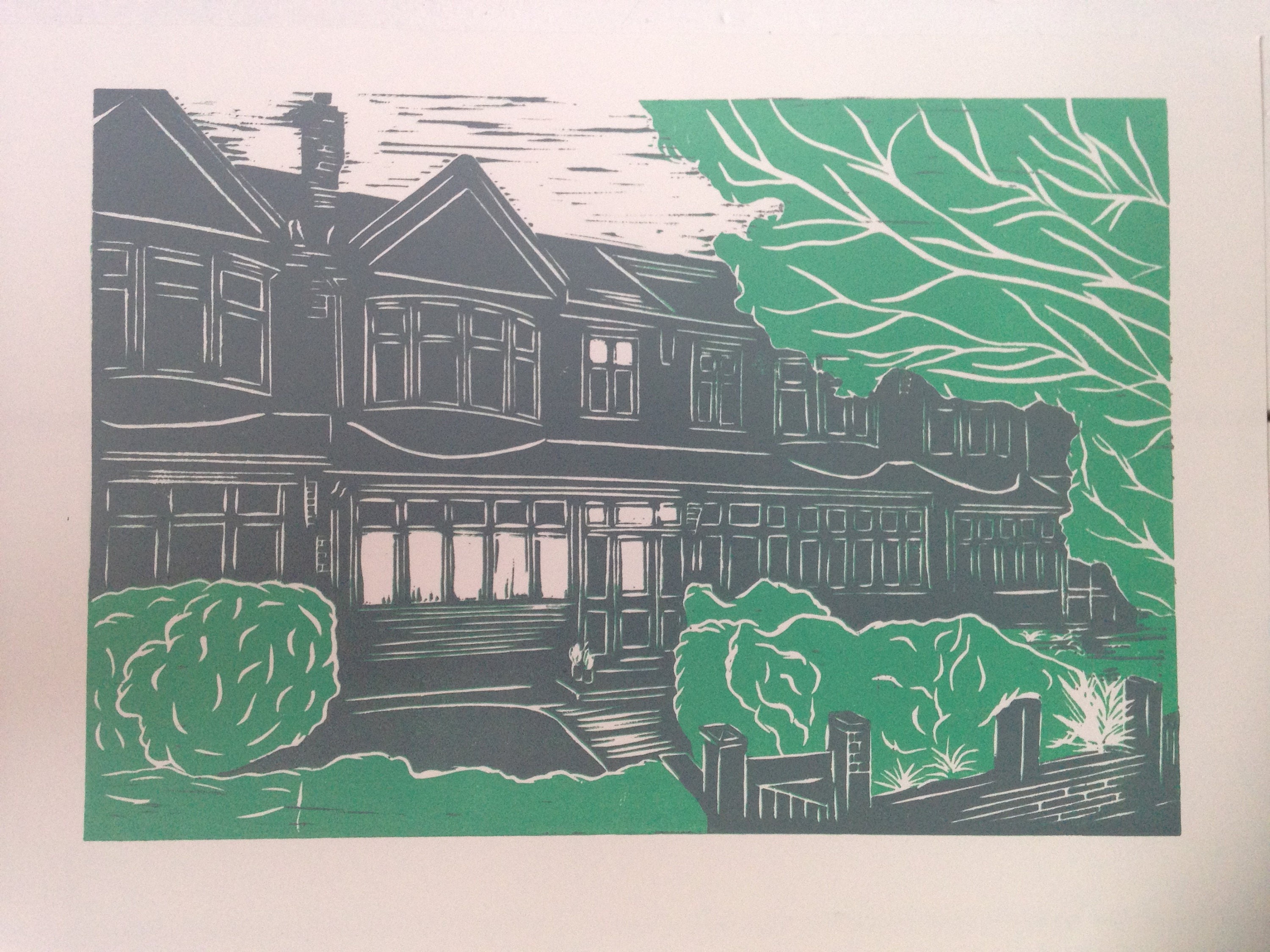 Custom Made Lino Print From Photo A4 2 or More Colours - Etsy UK