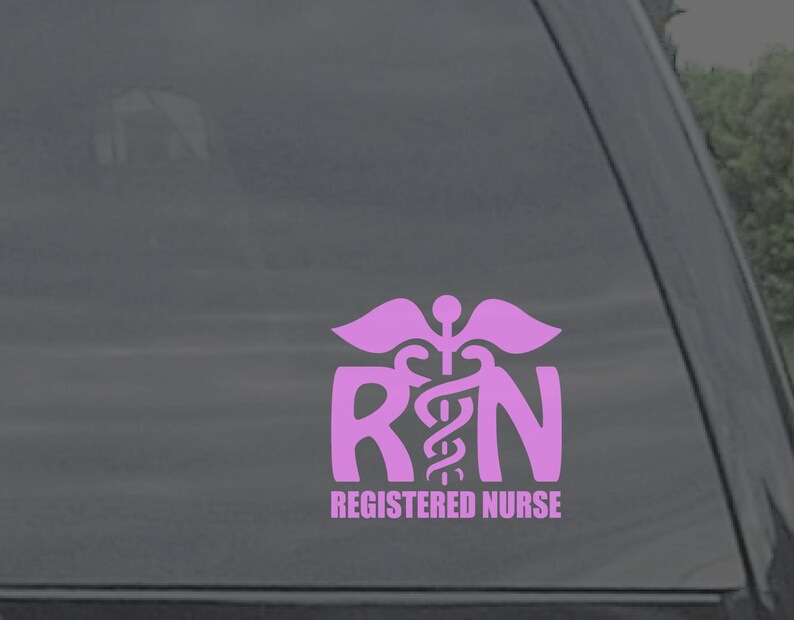 RN Registered Nurse Vinyl Graphic Sticker Decal - Etsy