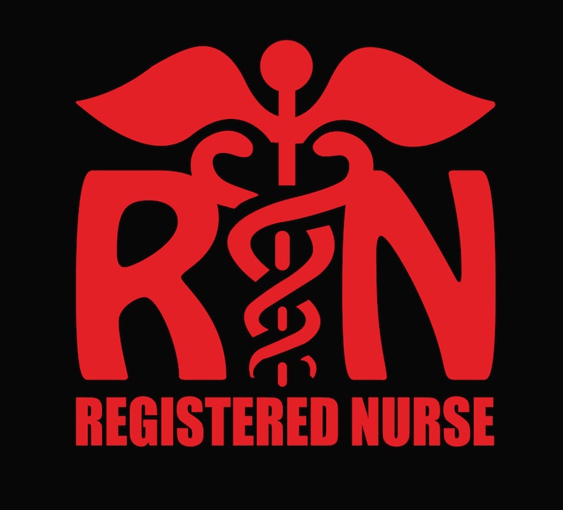 RN Registered Nurse Vinyl Graphic Sticker Decal - Etsy