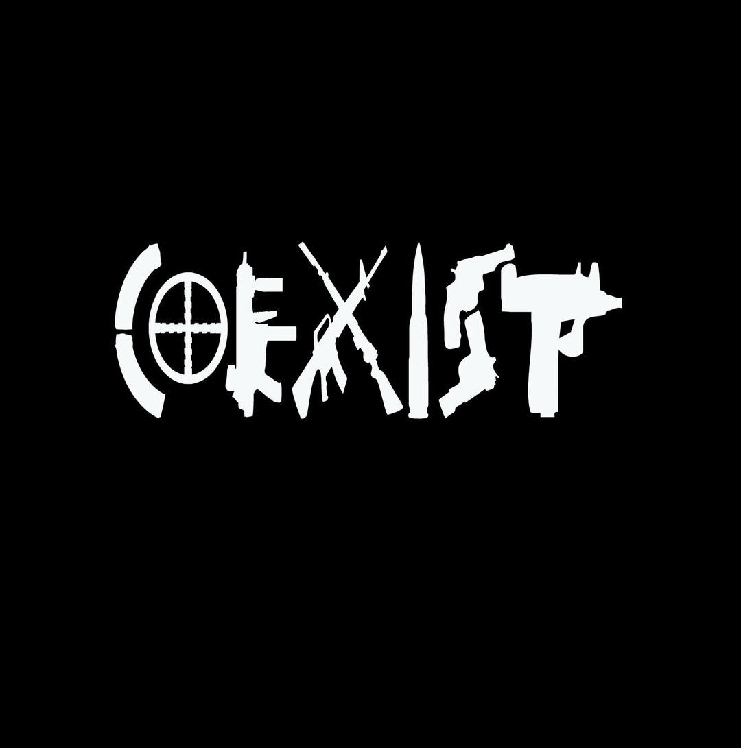 GUNS COEXIST Vinyl Graphic Sticker Decal - Etsy UK