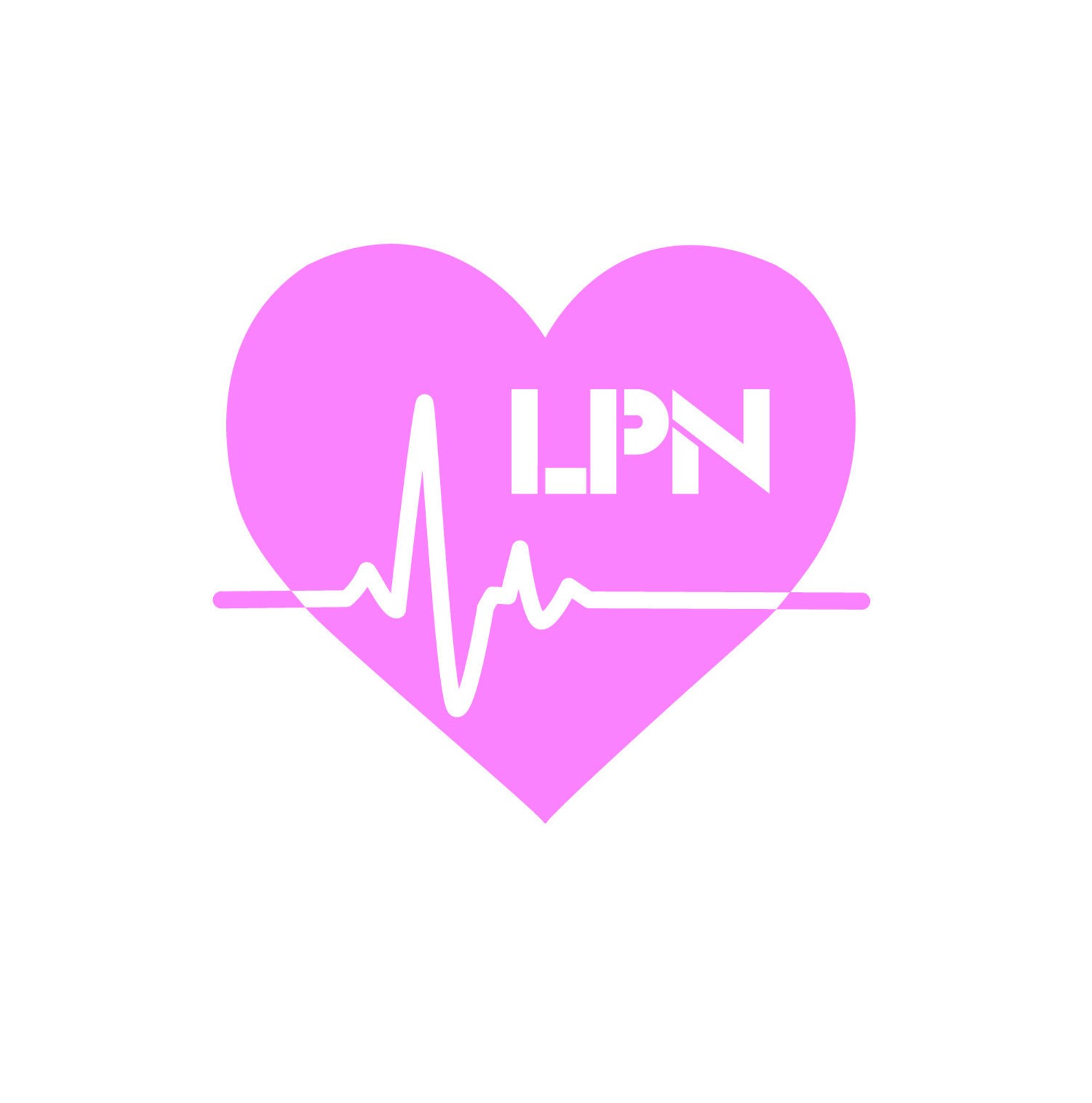 LPN (licensed Practical Nurse) Vinyl Graphic Sticker Decal - Etsy UK