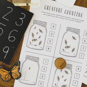 Nature Counting | Homeschool Printables | Homeschool Resources | Bug ...