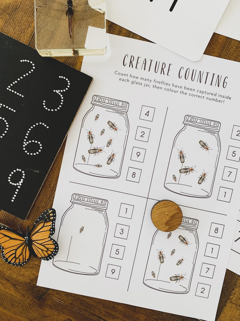 Nature Counting Homeschool Printables Homeschool Resources - Etsy