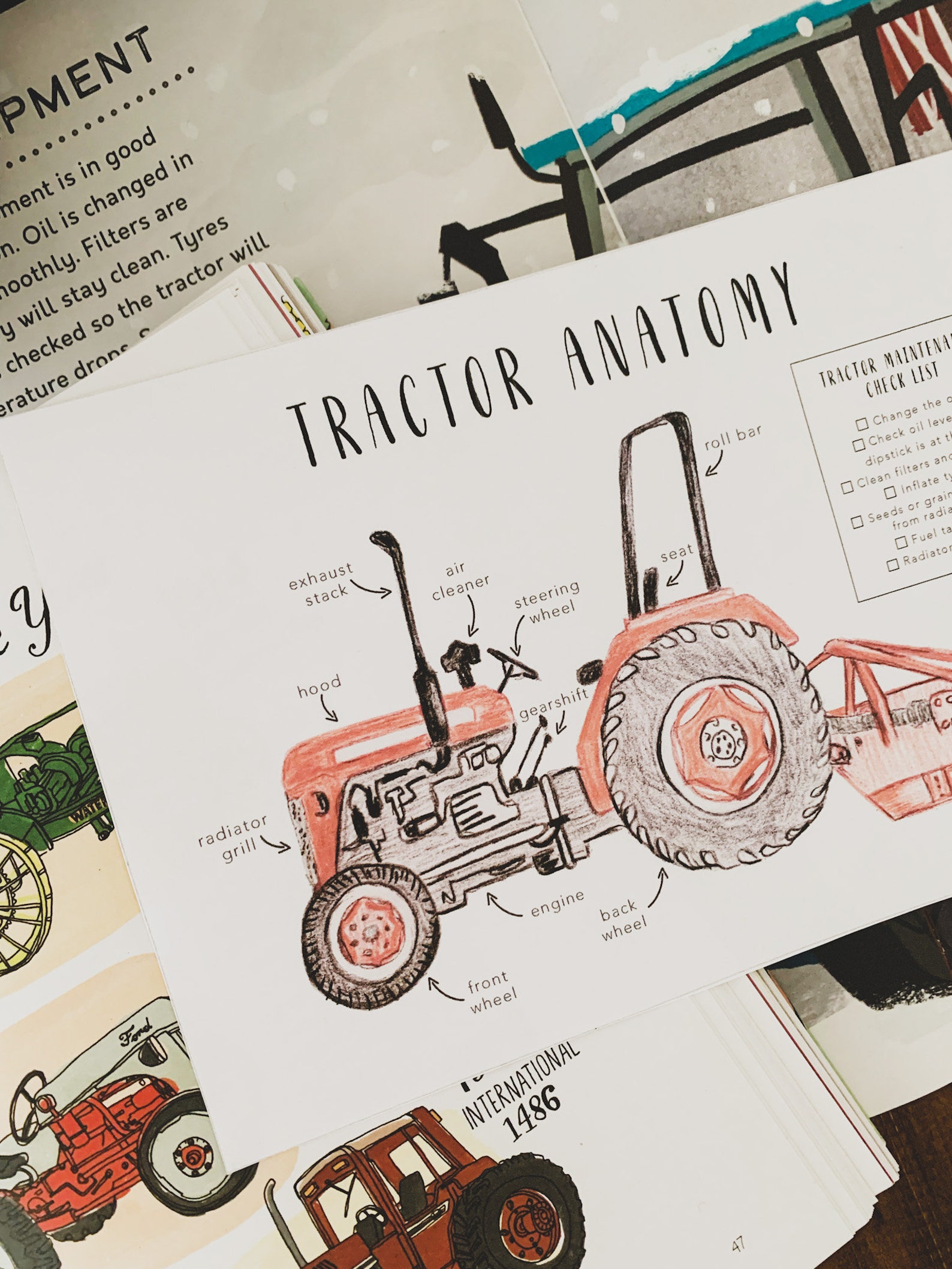 Tractor Anatomy Homeschool Printables Tractor Printables - Etsy Canada