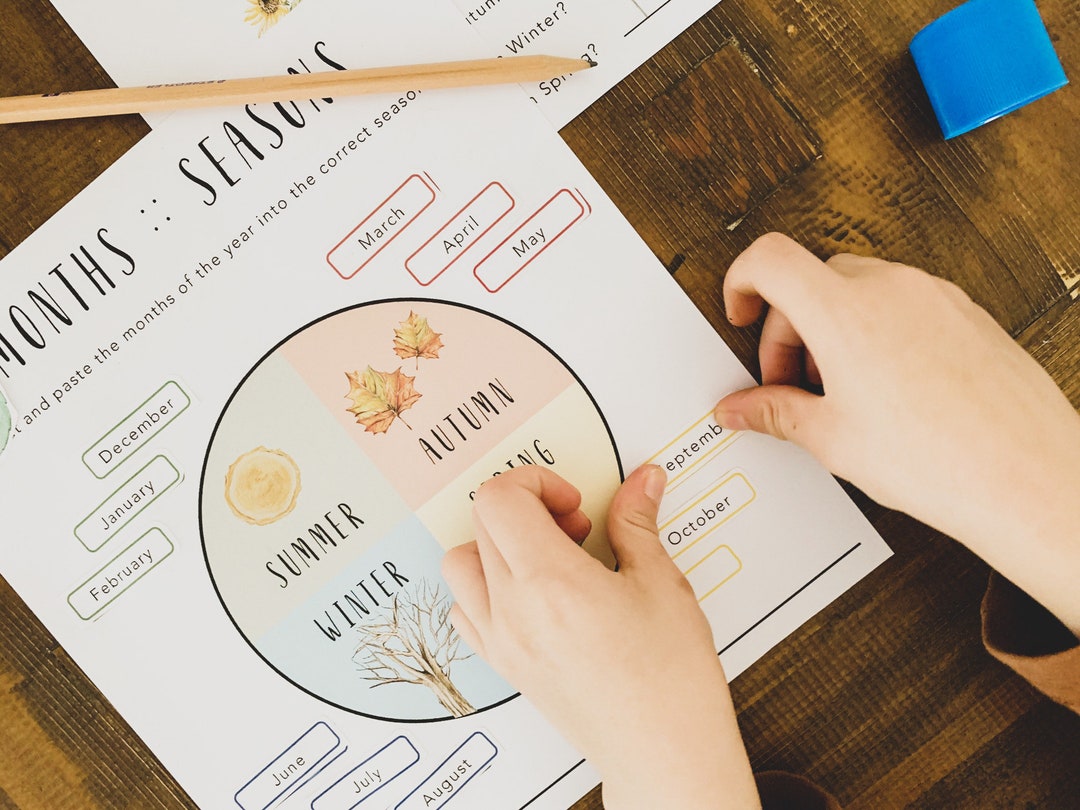 Seasons | Day/months | Homeschool Printables | Homeschool Resources ...