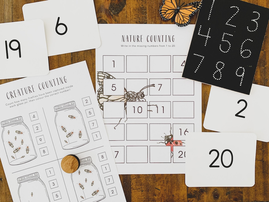 Nature Counting | Homeschool Printables | Homeschool Resources | Bug ...