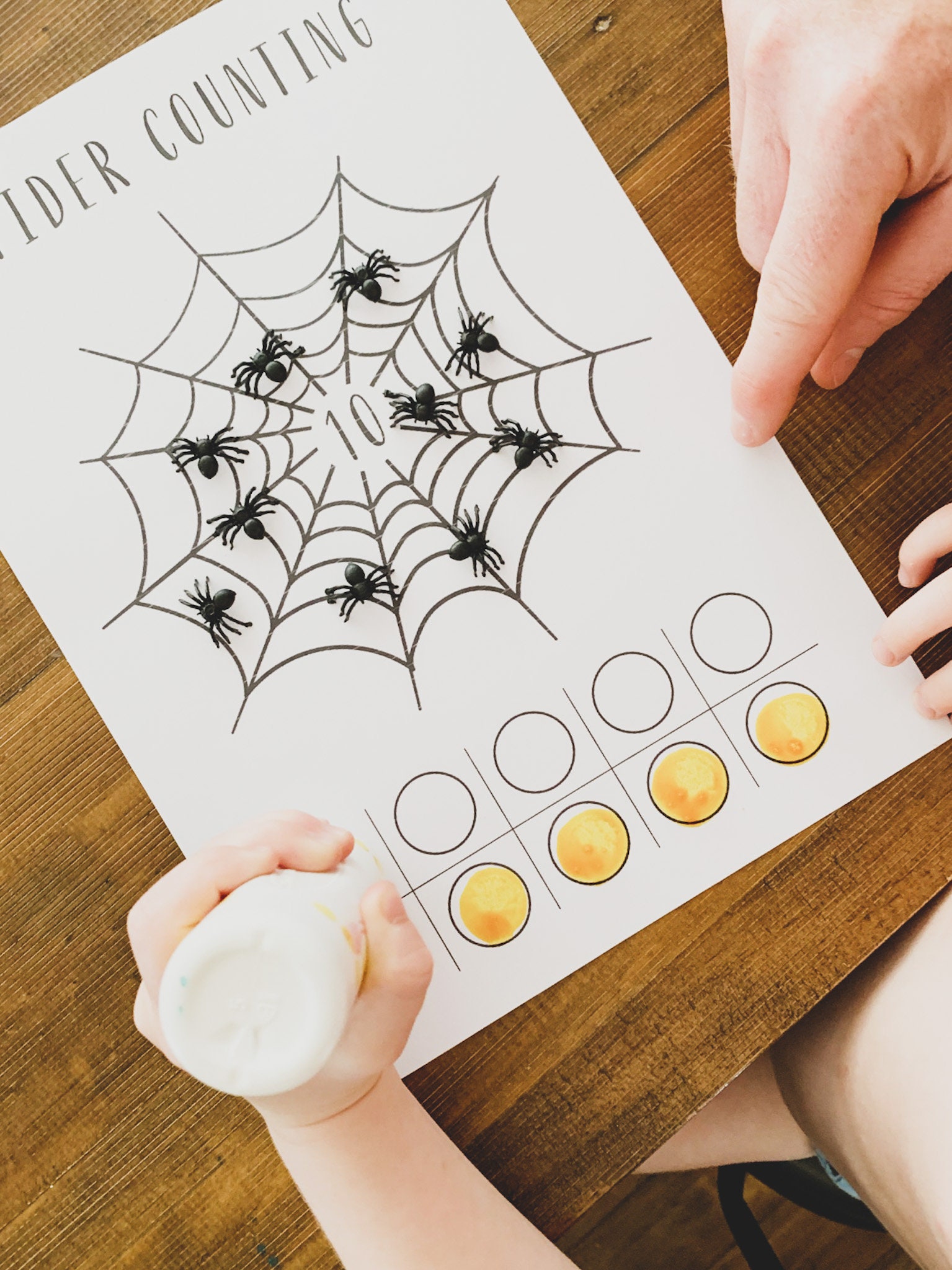 Spider Counting Homeschool Printables Homeschool Resources - Etsy