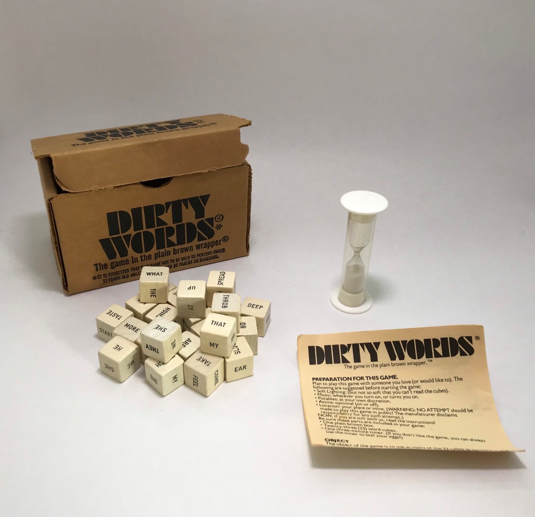 Dirty Words the Game in the Plain Brown Wrapper / Vintage 1977 - Etsy
