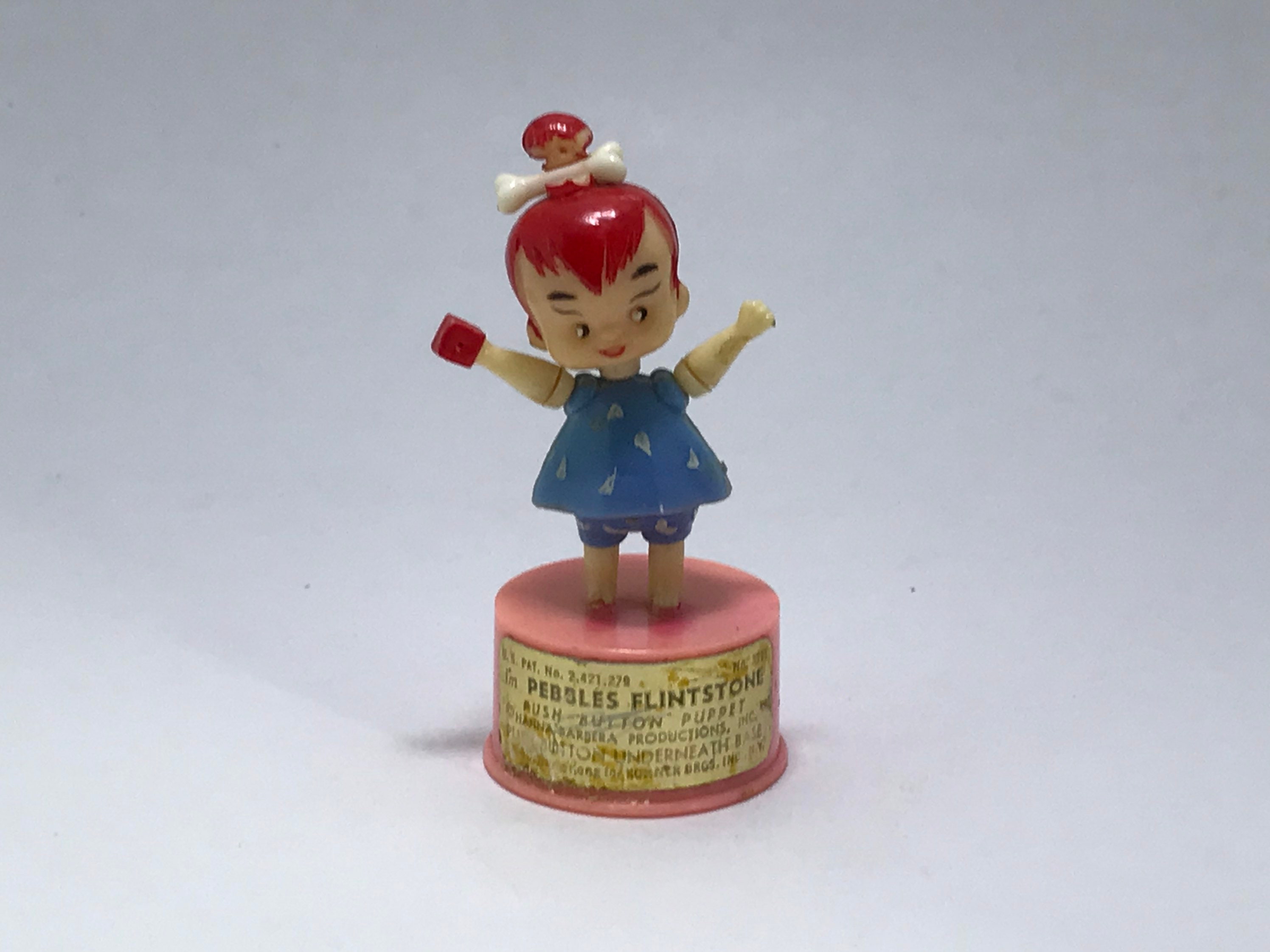 Pebbles Flintstone Push Button Puppet / Hanna Barbara Productions ...