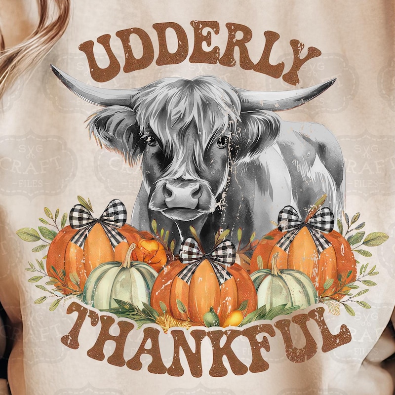 Thanksgiving Cow Images - Etsy