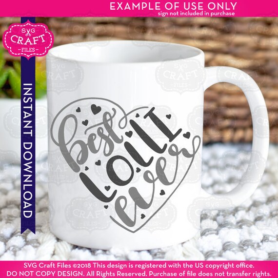 Cricut Designs Lolli Svg Cricut Svg Grandma Svg File Best | Etsy