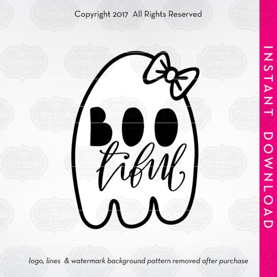 Bootiful Ghost SVG: Baby Halloween Clipart (digital Download) - Etsy