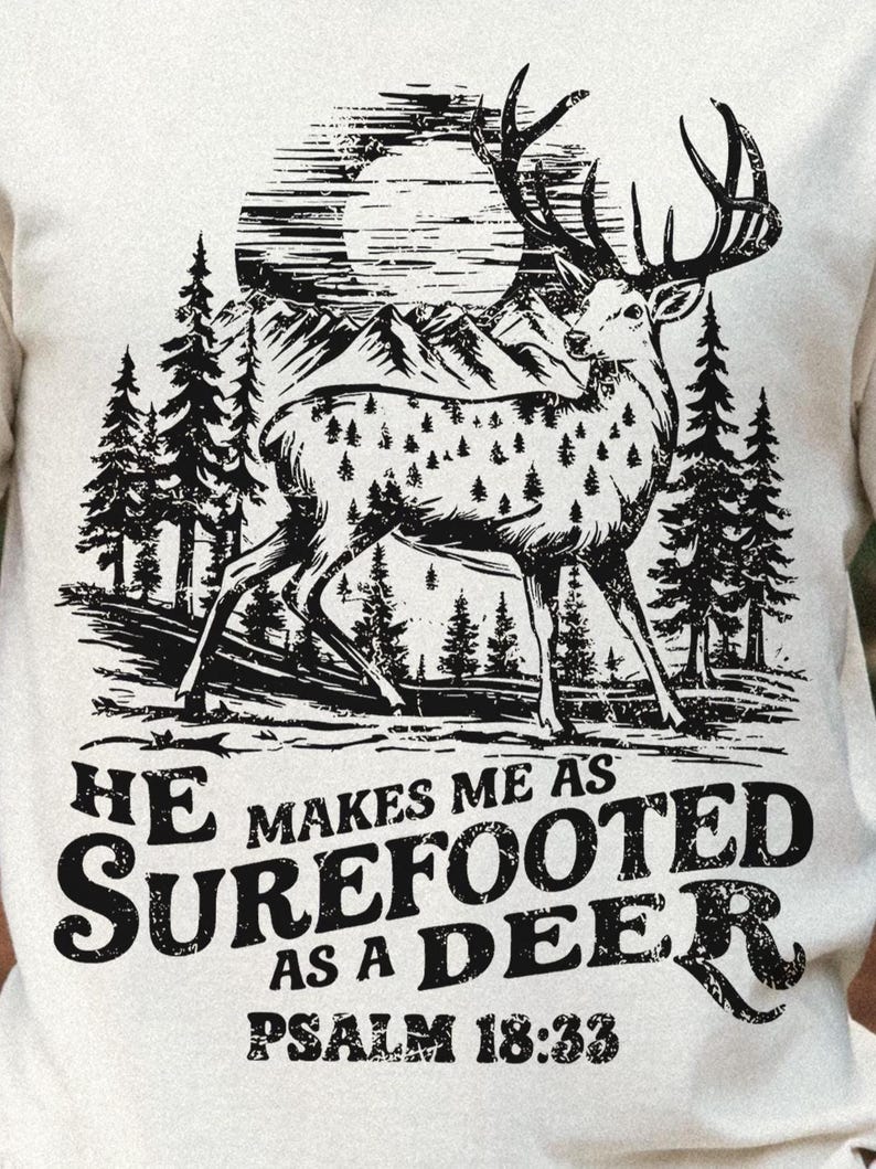 Christian Hunting PNG: Deer Sublimation Design (DTF DTG File) - Etsy