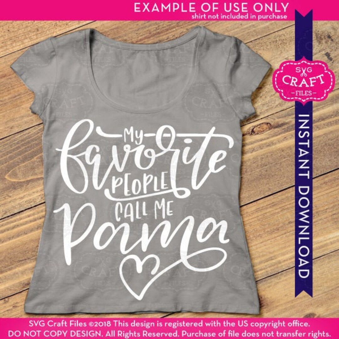 Pama Grandma SVG: Favorite People Design (digital Download) - Etsy
