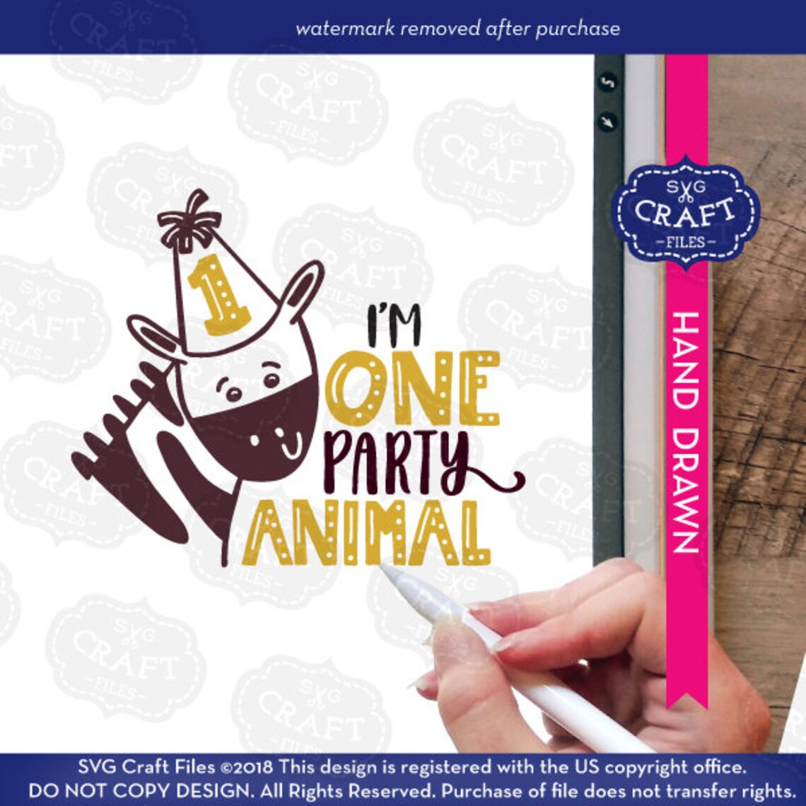 Party Animal Svg Birthday Party Svg First Birthday Svg One - Etsy