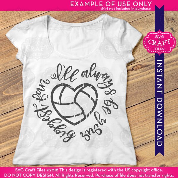 Volleyball svg sports mom svg grunge svg i'll always be | Etsy