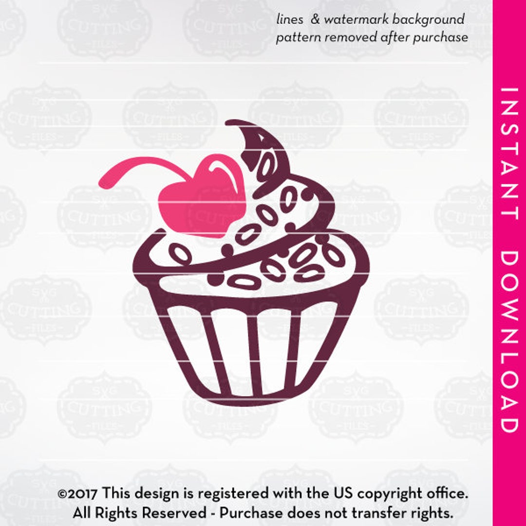 Cupcake Svg, Commercial Use Svg, Food Svg, Cupcake Cut File, Birthday ...