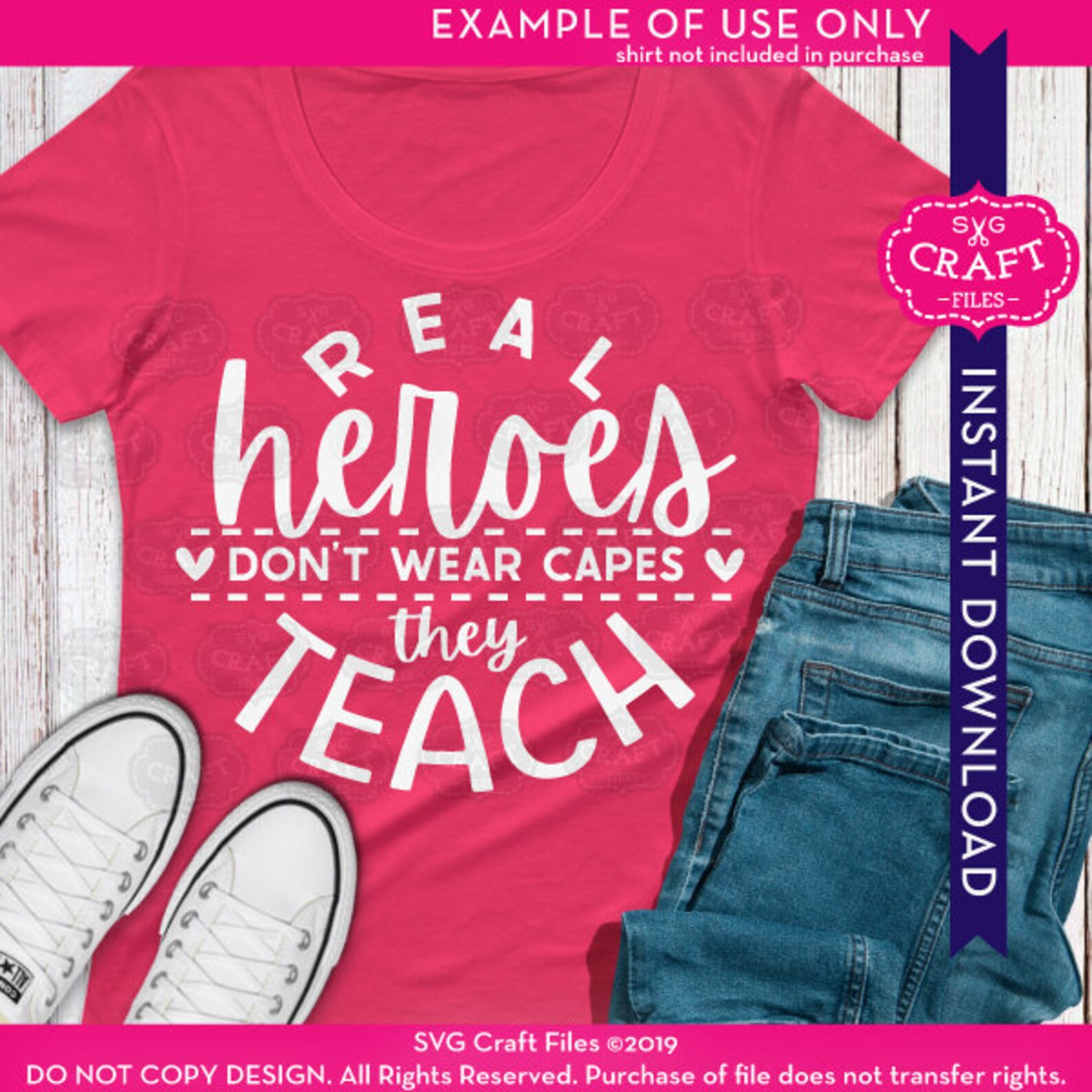 Real Heroes Don't Wear Capes They Teach Svg Teacher Svg | Etsy