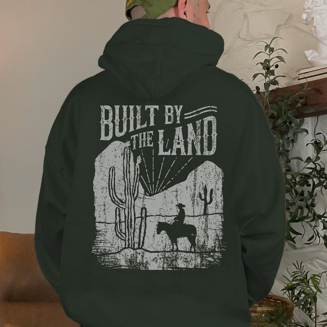 Built by the Land Western PNG File | Desert Frontier Cowboy Scene ...