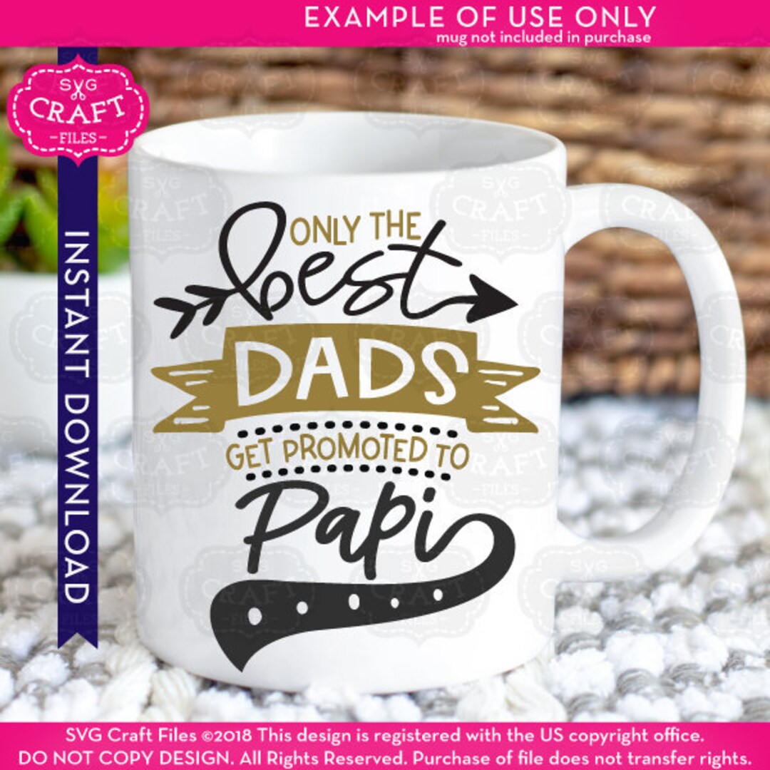 Promoted to Papi SVG: Father's Day, Baby Announcement (digital Download ...