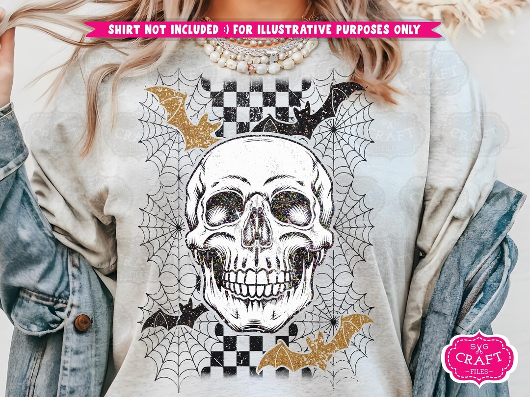 Popular Halloween Png, Skull Shirt Design, Retro Halloween Png ...