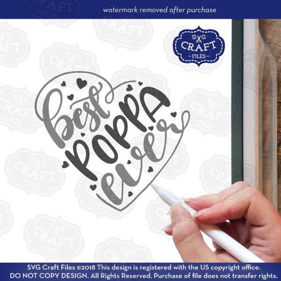 Grandfather Svg, Best Poppa Ever Svg, Father's Day Svg, Dad Svg ...