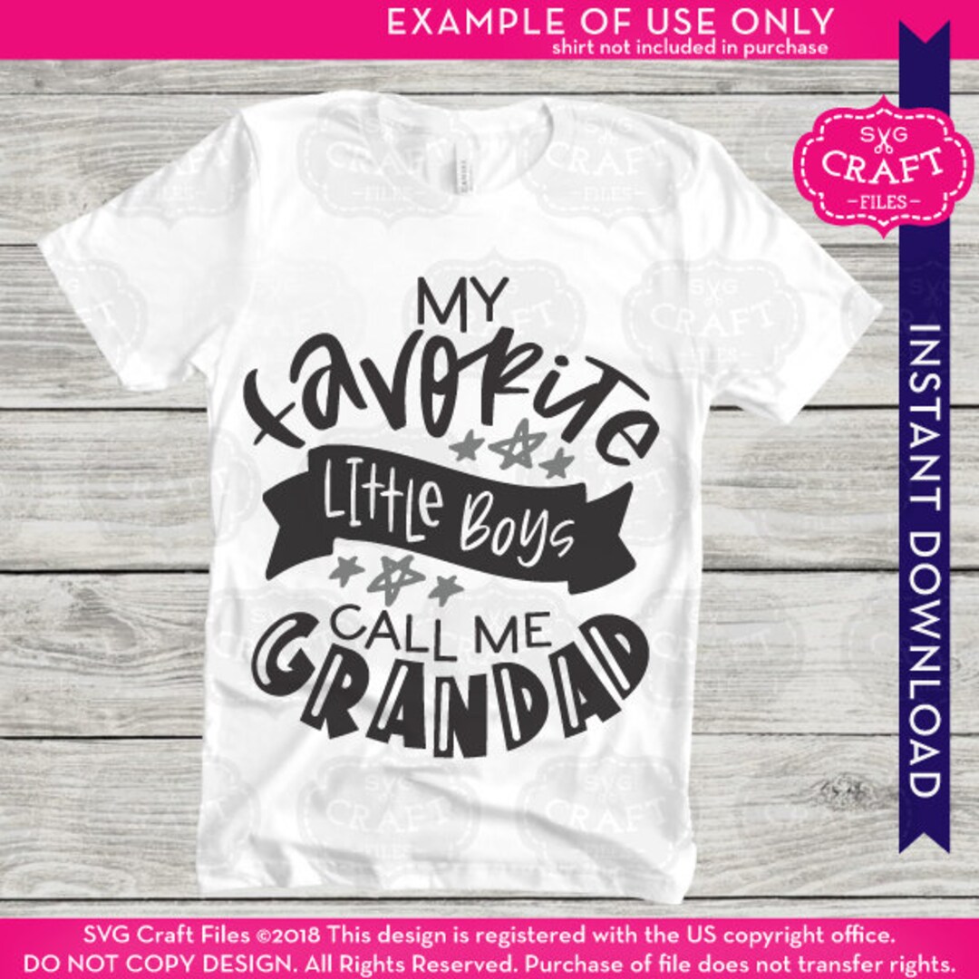 Grandad SVG: My Favorite People Call Me, Father's Day Shirt (digital ...