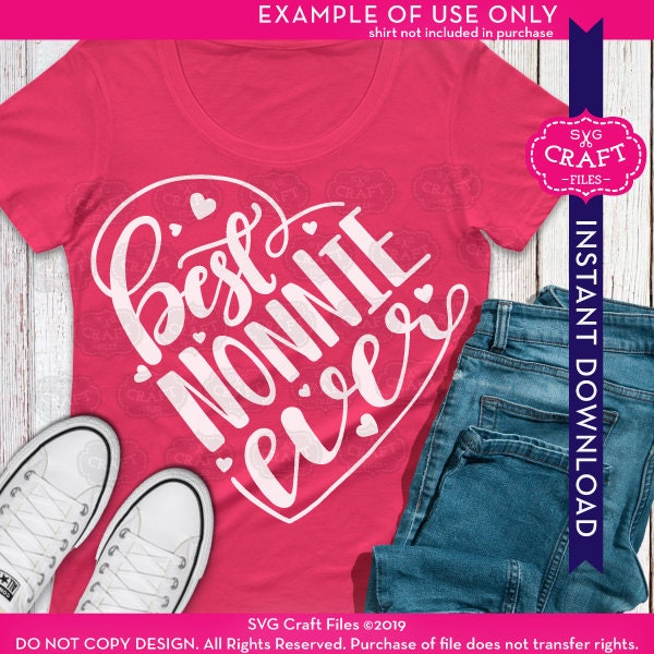 Mothers Day Svg, Nonnie Svg, Best Nonnie Ever, Moms Day Svg ...