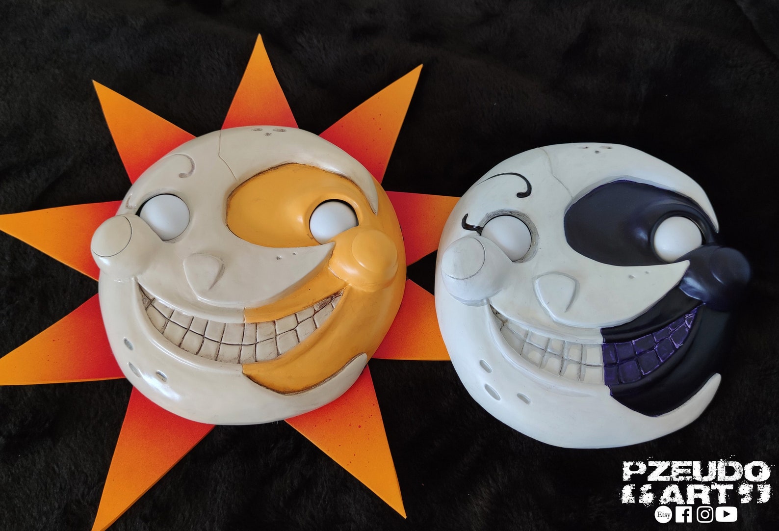 SUNDROP & MOONDROP Mask Five Nights at Freddy's Security - Etsy