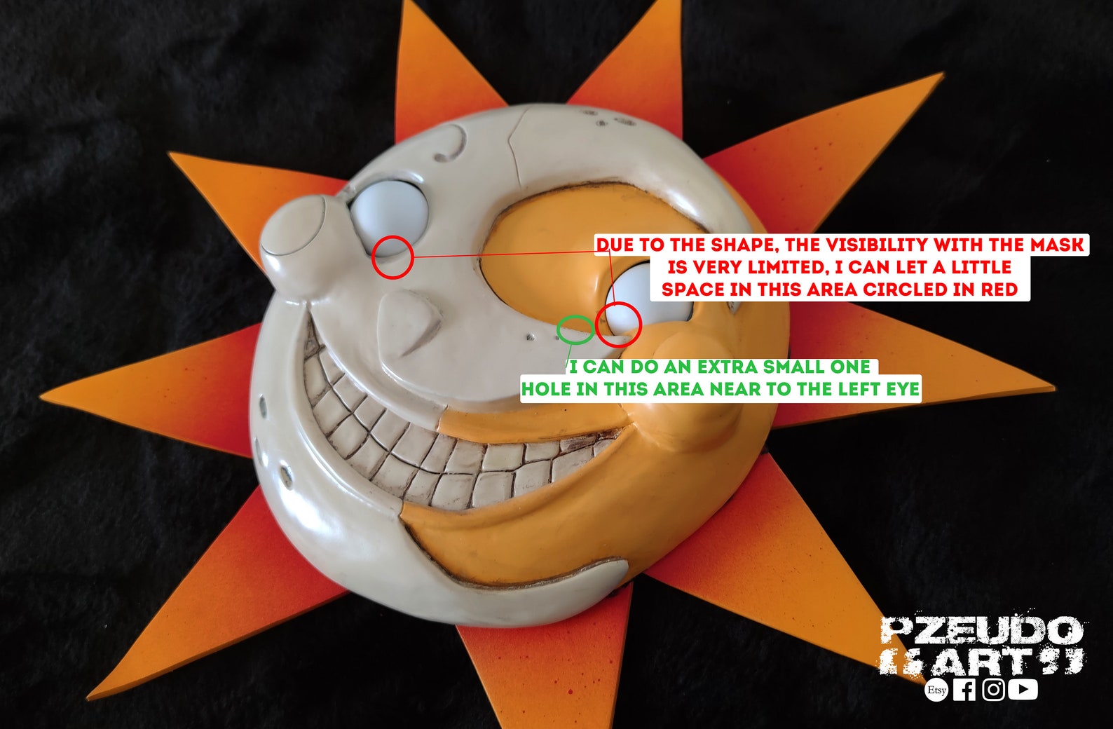 SUNDROP & MOONDROP Mask Five Nights at Freddy's Security - Etsy Singapore