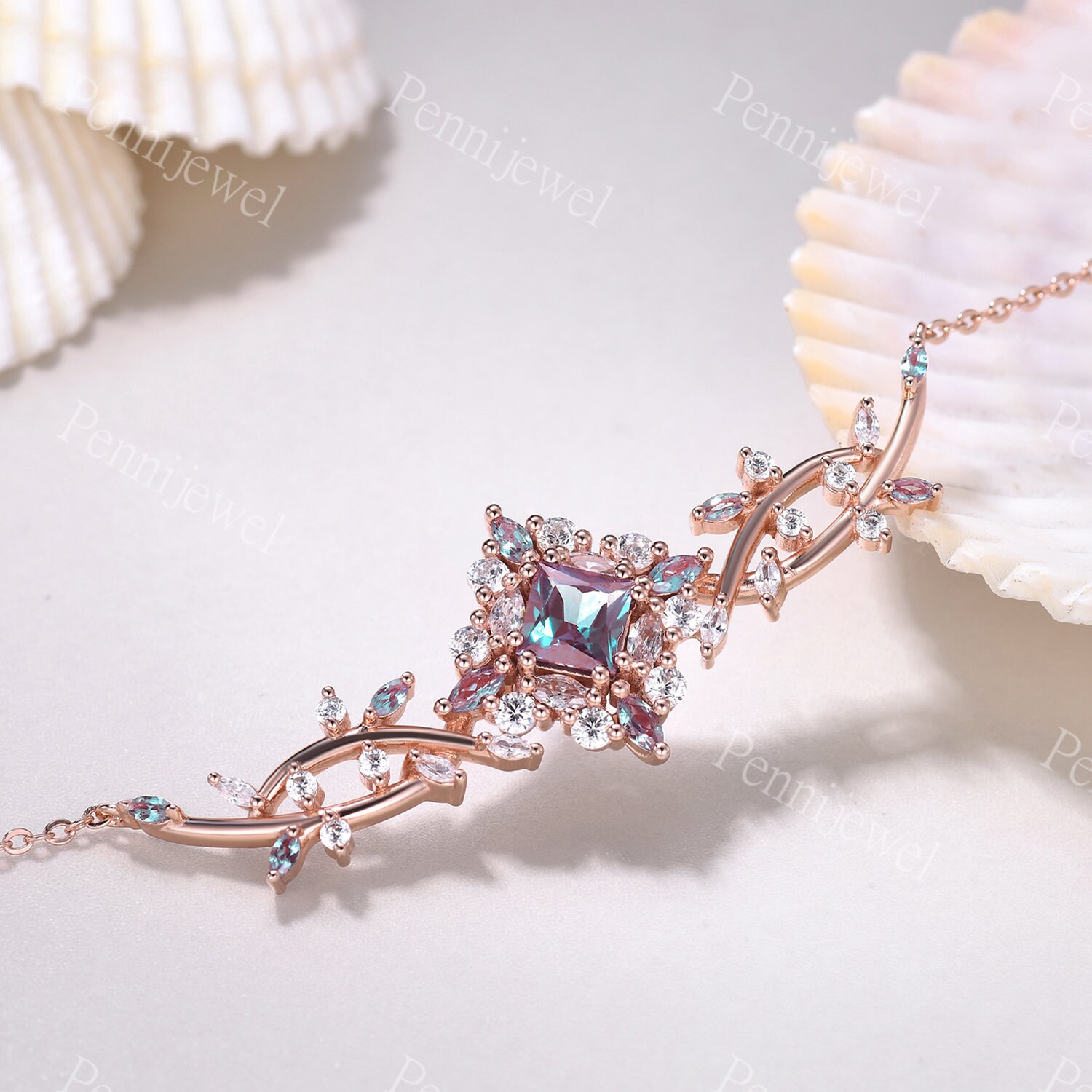 Alexandrite Necklace Marquise Alexandrite Necklace Alexandrite ...