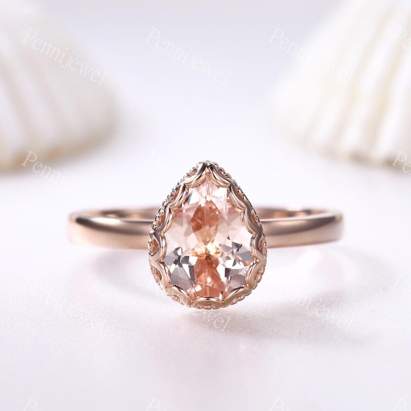 Pear Morganite - Etsy