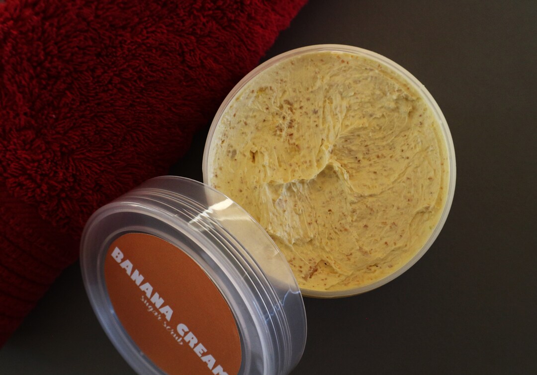 BANANA SUGAR SCRUB Foam With Seeds, Relax Bath, Greek Products, Natural ...