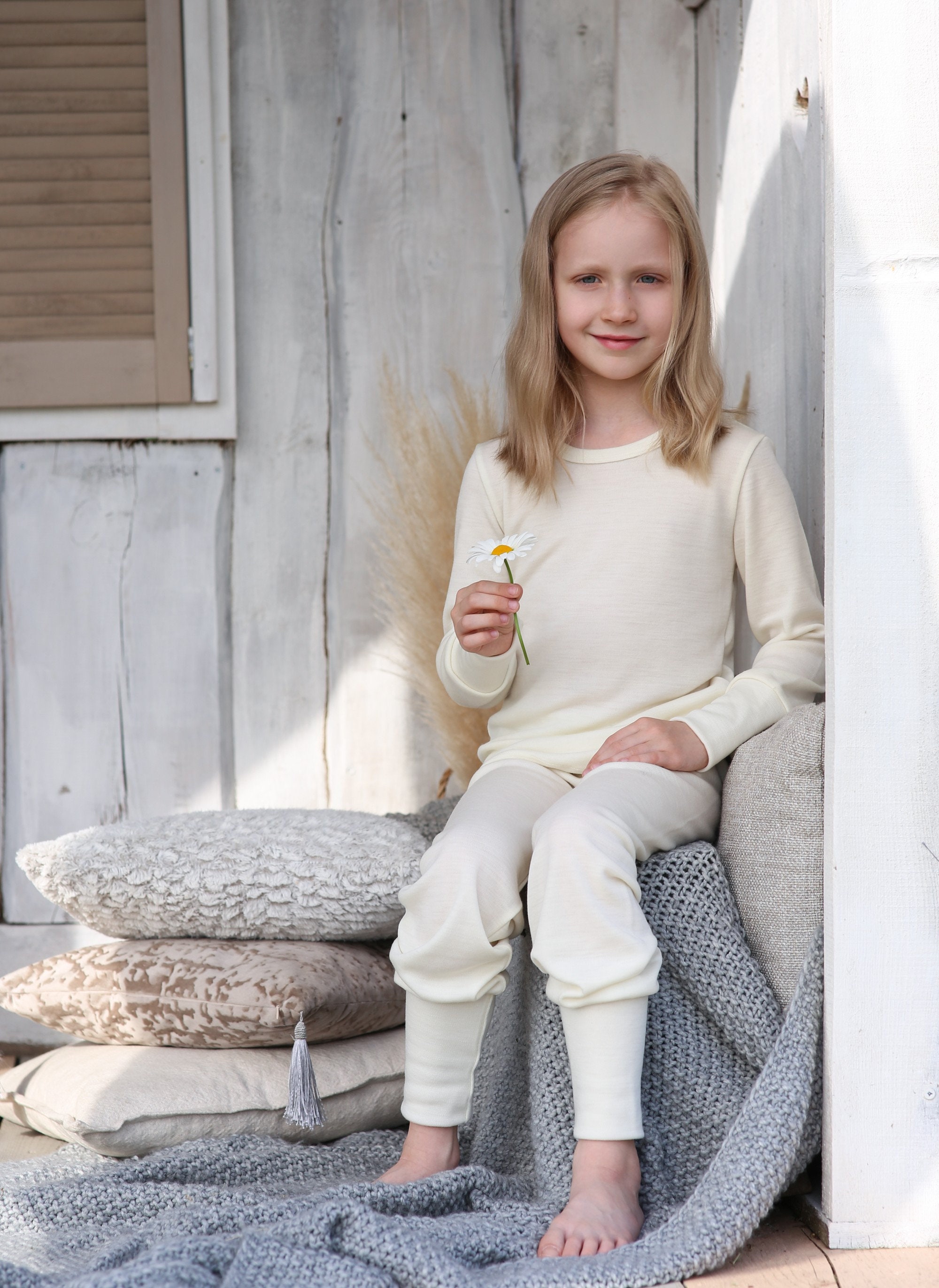 Merino Wool and Silk Pyjamas for Kids - Etsy