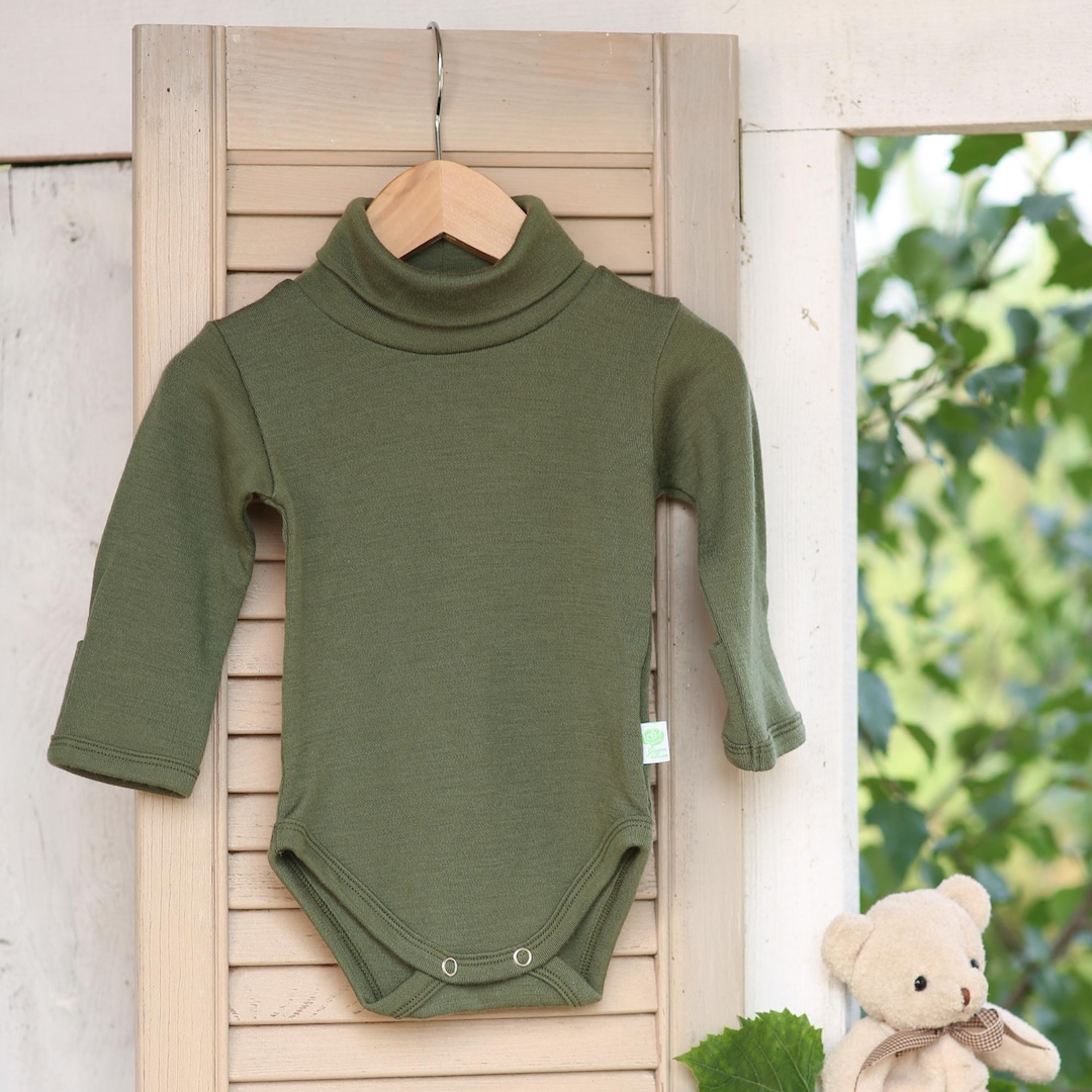 Merino Wool Bodysuits With Turtle Neck - Etsy