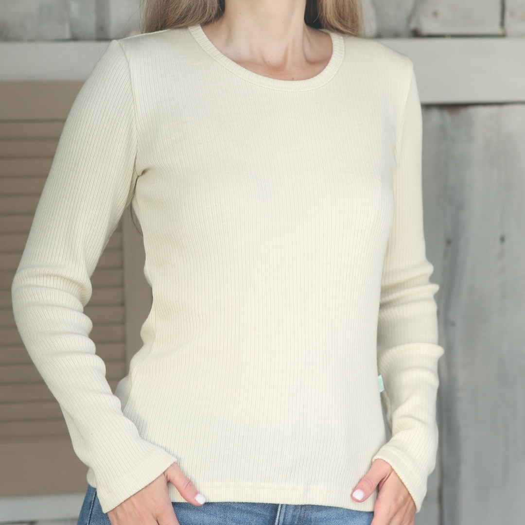 Merino Wool Knitted Jumper for Women Warm Low Neck Sweater Long Sleeve ...