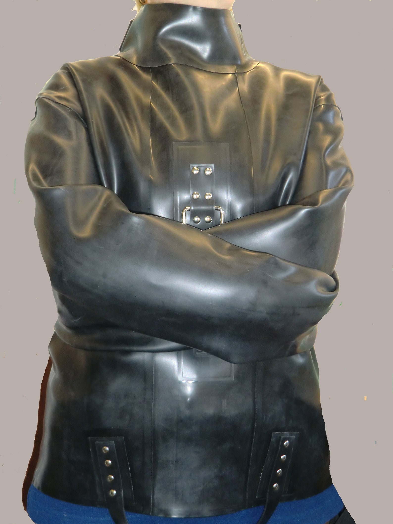 Handmade Deluxe 1.05mm Thick Latex Straight Jacket With Free - Etsy ...