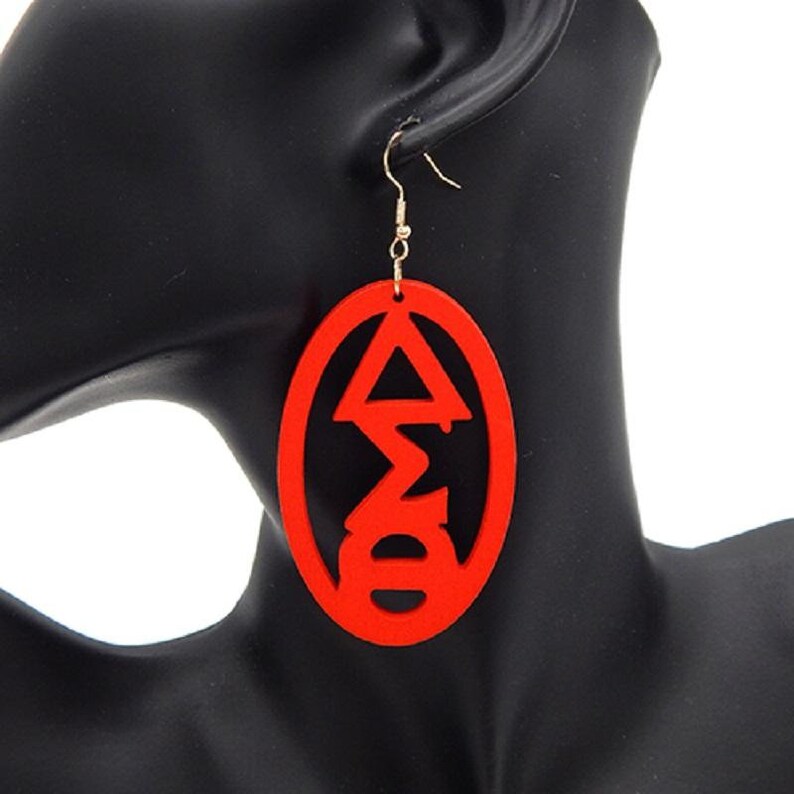 Delta Sigma Theta Earrings - Etsy