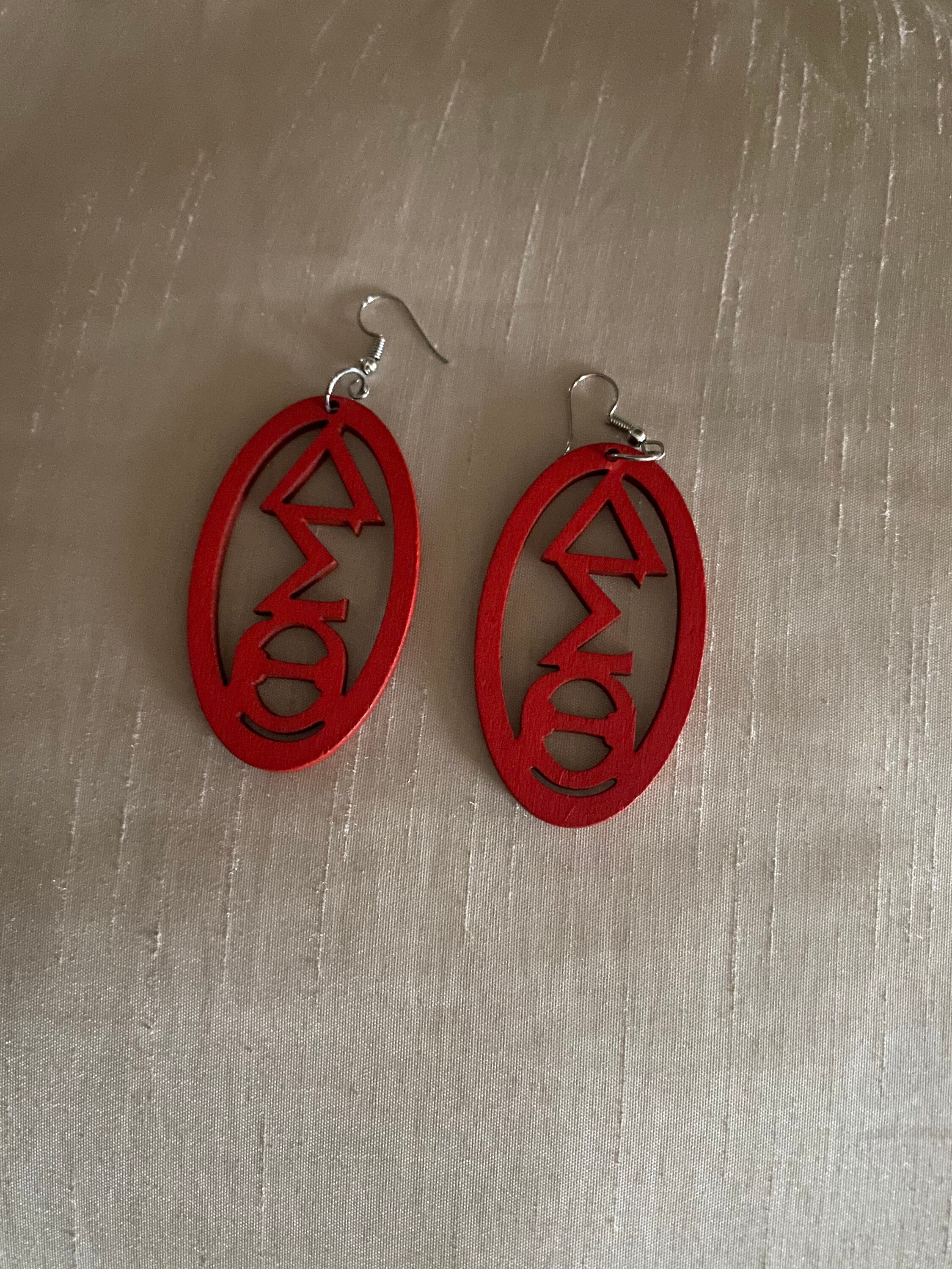 Delta Sigma Theta Earrings - Etsy